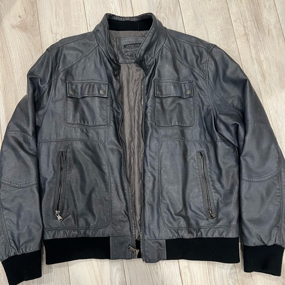 Calvin Klein | Jackets & Coats | Vintage Calvin Klein Leather Jacket ...
